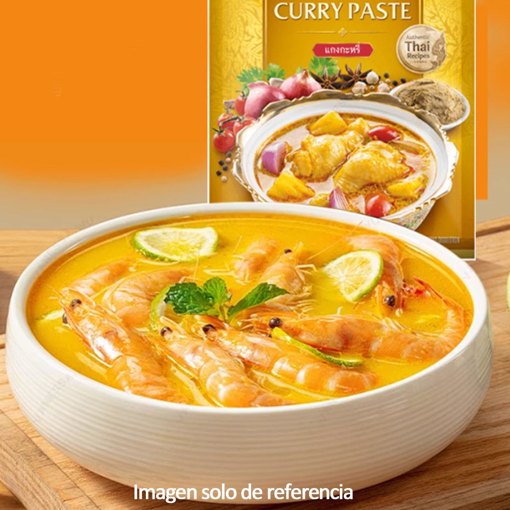 AROY-D Pasta de Curry Amarillo Tailandés – 50g (Receta auténtica ...