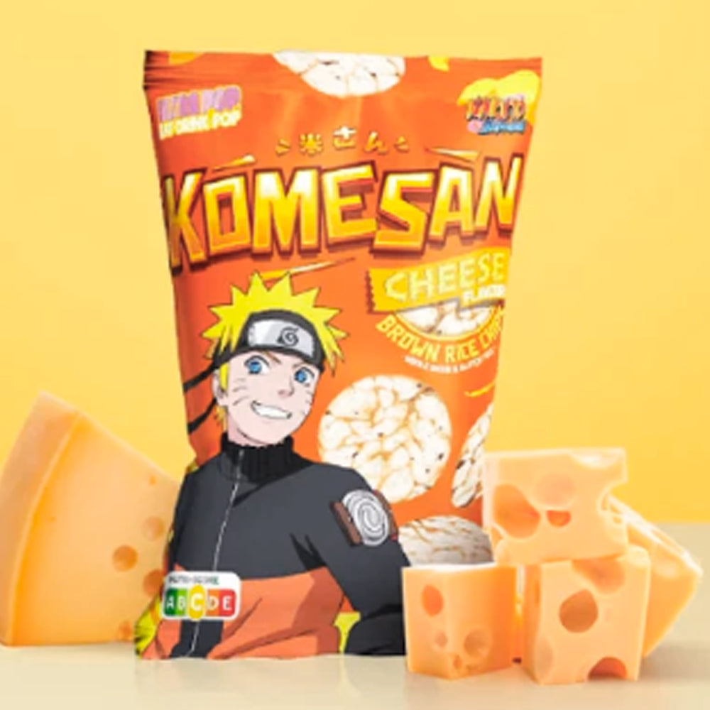 Naruto Komesan Chips Snack de Arroz Integral Ultra Pop 60g ...