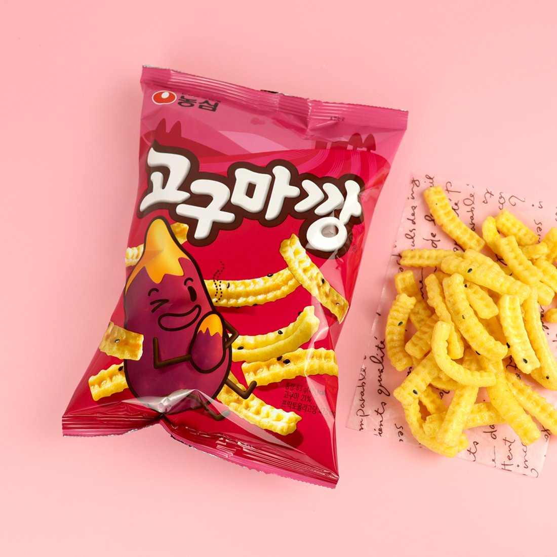 Snack Coreano Dulce de Boniato Con Sésamo Negro 55g Nongshim ...
