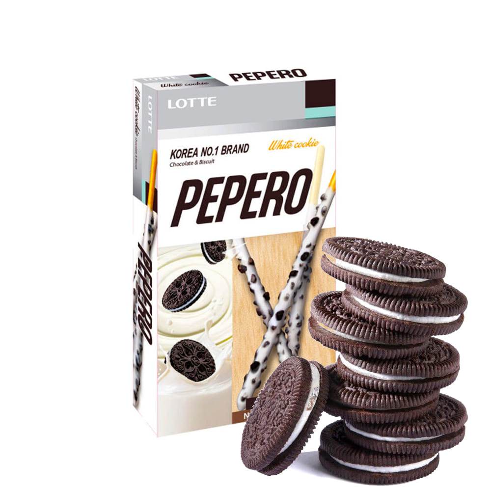 Pepero White Cookie 32g – Palitos de Galleta con Chocolate Blanco (Lot ...