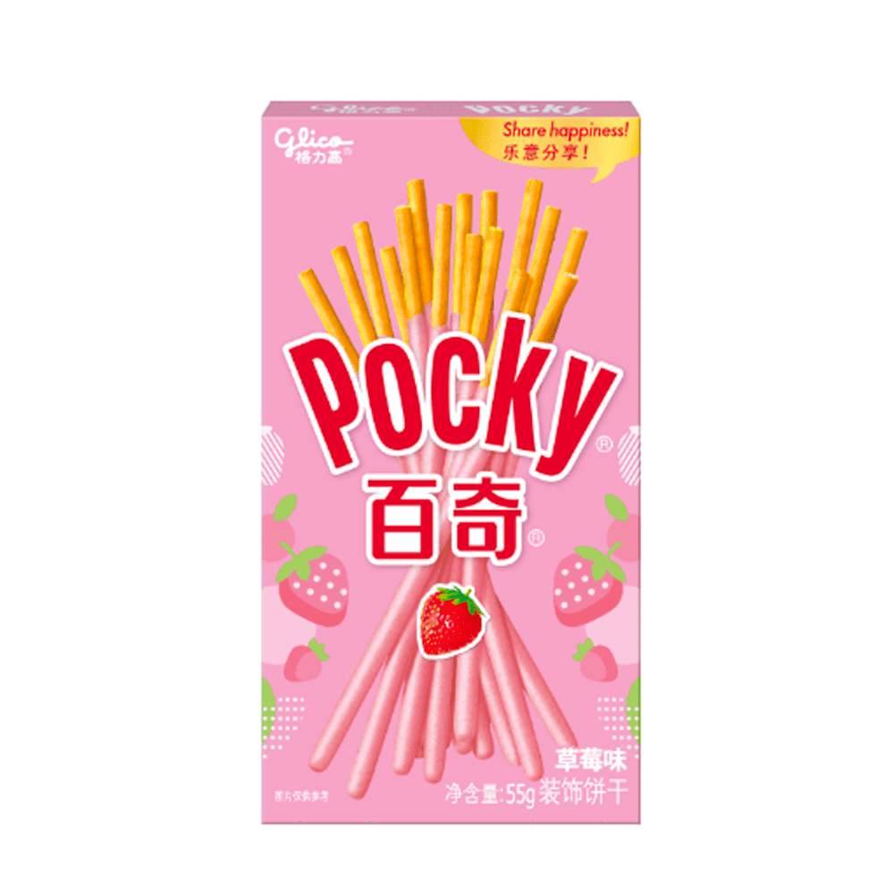 Pocky Sabor Crema de Fresa 55g Glico – Alimentacion Asiatica KIMJIA