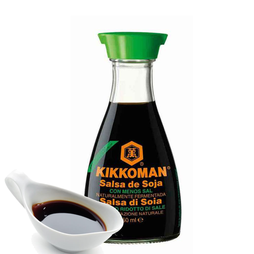 Salsa Soja Menos Sal 150ml Kikkoman – Alimentacion Asiatica KIMJIA
