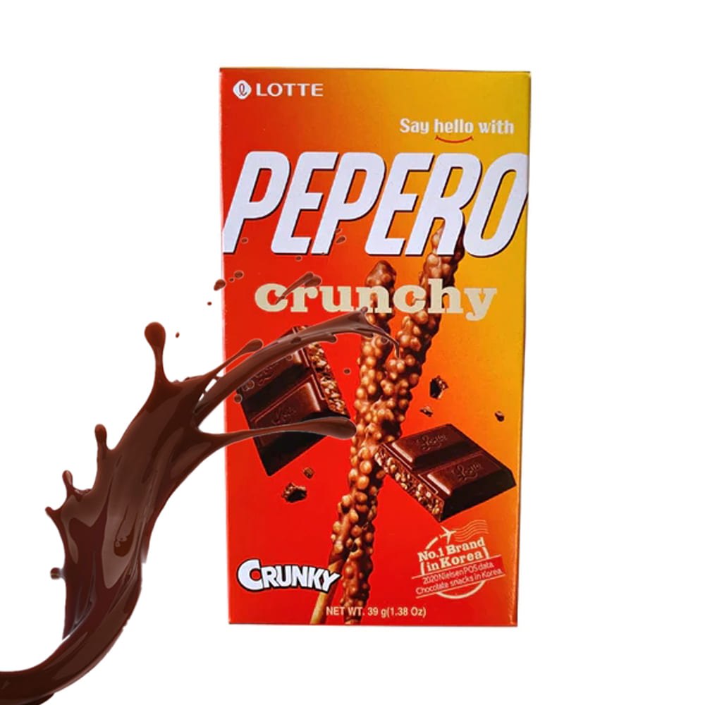 Lotte Pepero Crunchy Pocky 39g – Alimentacion Asiatica KIMJIA